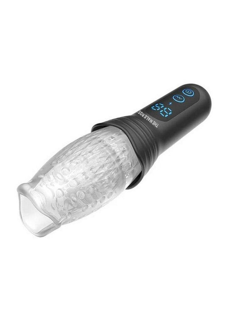 The Male Rose Pro Rechargeable Thrusting Rotating Masturbator - Black ...