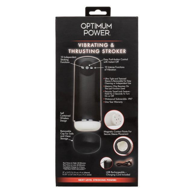 Optimum Power® Vibrating and Thrusting Stroker – The Love Store Online